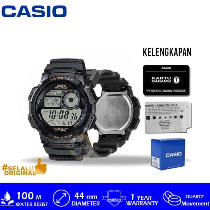 Jual PROMO Jam Tangan Casio General AE-1000W-1AVDF Original Murah | Shopee Indonesia