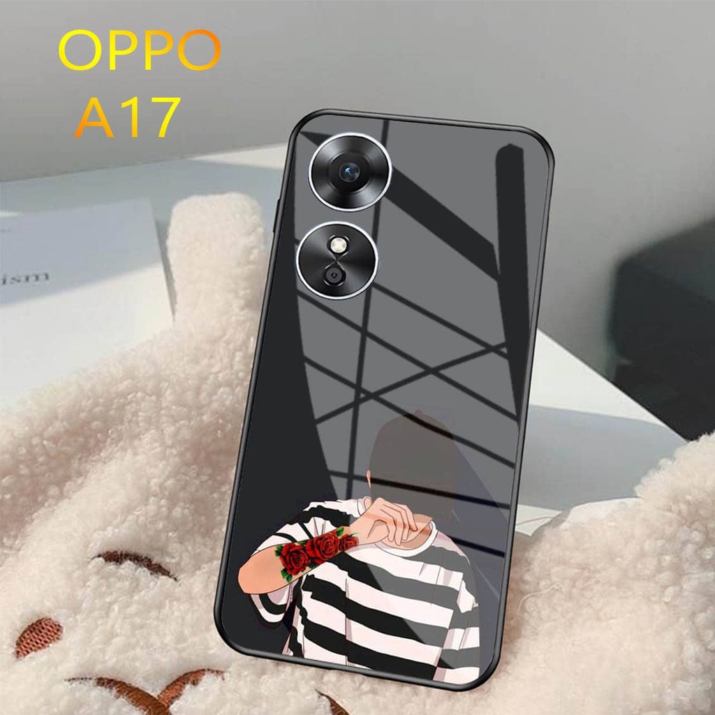 Jual Softcase Glass Kaca OPPO A17 2022 - Casing HP OPPO A17 2022 [ S12 ...
