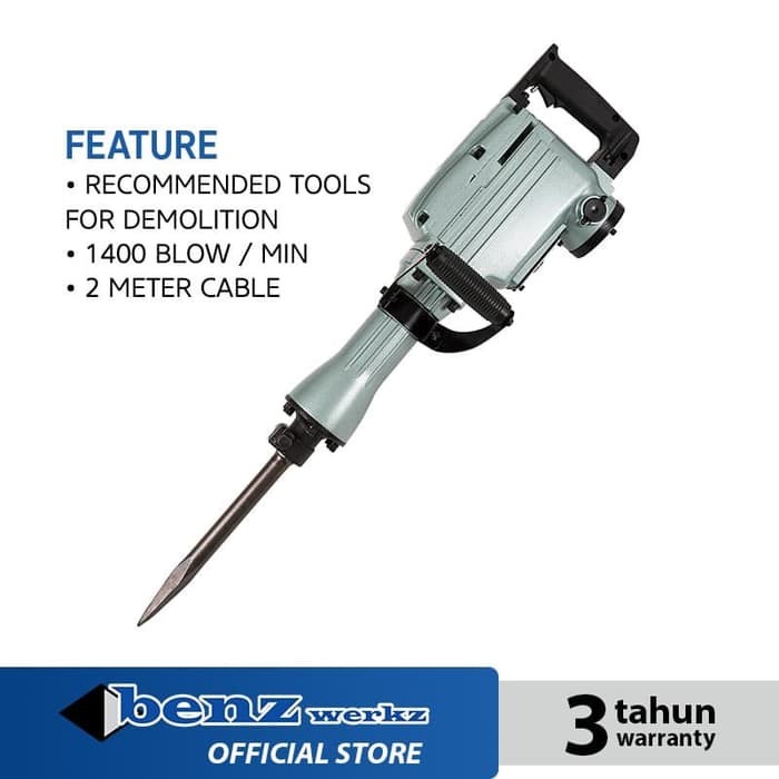 Jual Bor Bobok Beton BENZ / Demolition Hammer BZ-8865 / Mesin Bobok ...