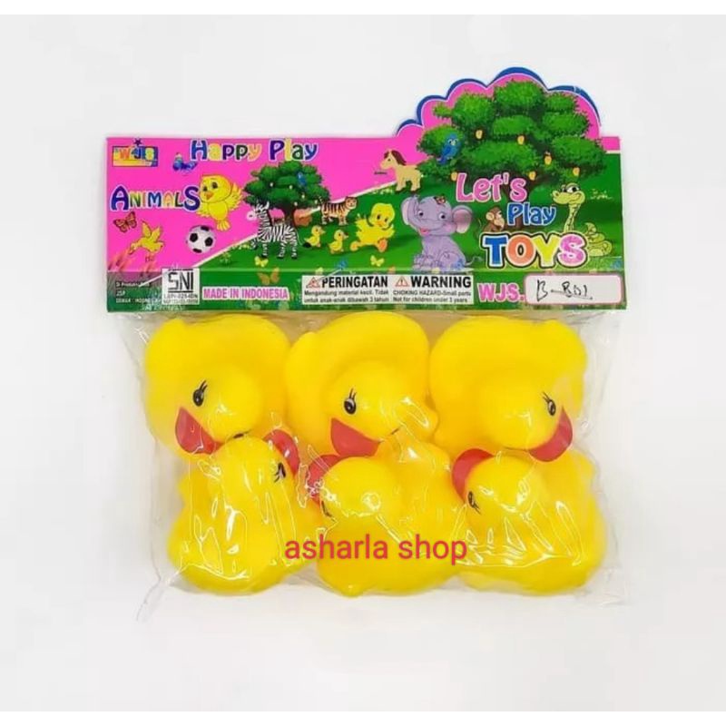 Jual Mainan bebek bebekan isi 6 pcs / mainan bebek bebekan air bisa ...