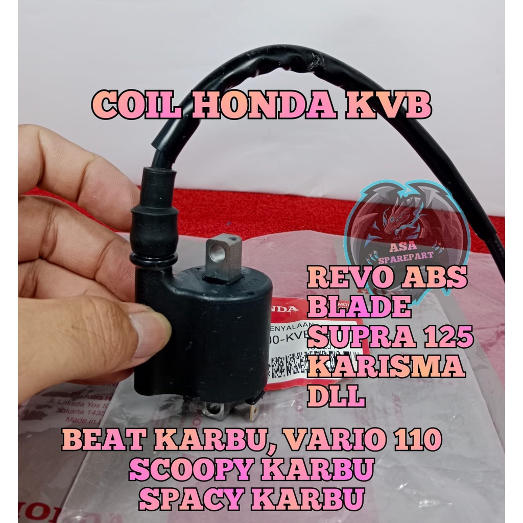 Jual COIL Kvb Motor Honda BEAT KARBU , SPACY CARBU , ScOOPY KARBUrator ...