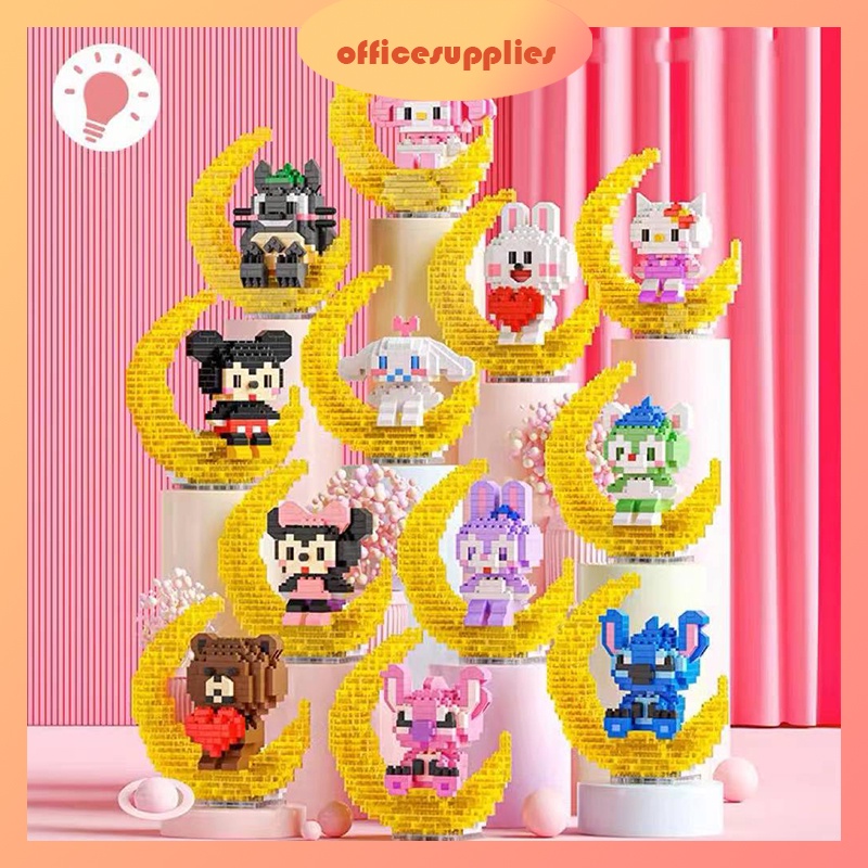 Jual Miniatur Partikel Kecil Blok Bangunan Kartun Disney Lingna Belle ...