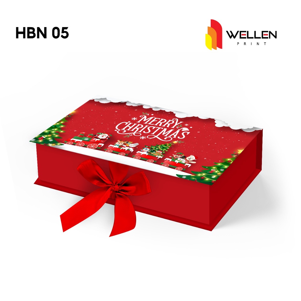Jual WELLEN PRINT - Hardbox Natal Pita / Print Custom Packaging Kotak ...