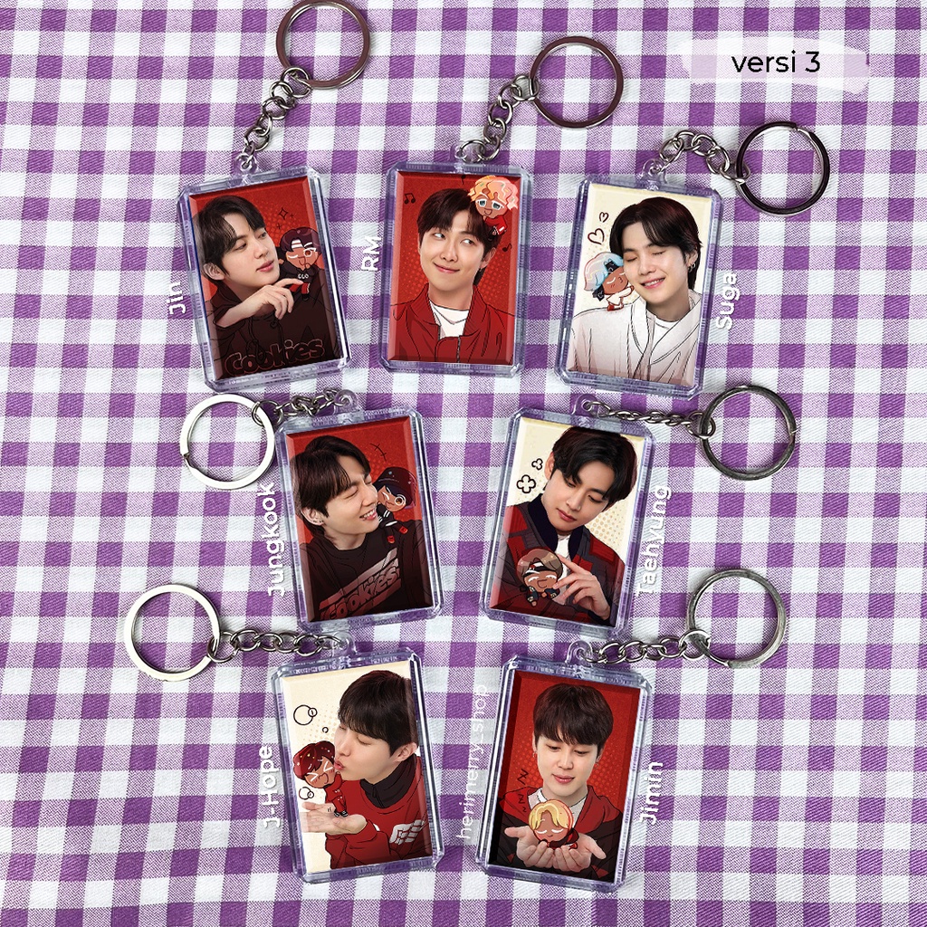 Jual Gantungan Kunci Akrilik BTS Cookie Run Kingdom Unofficial 2 Sisi - Merchandise KPOP ...