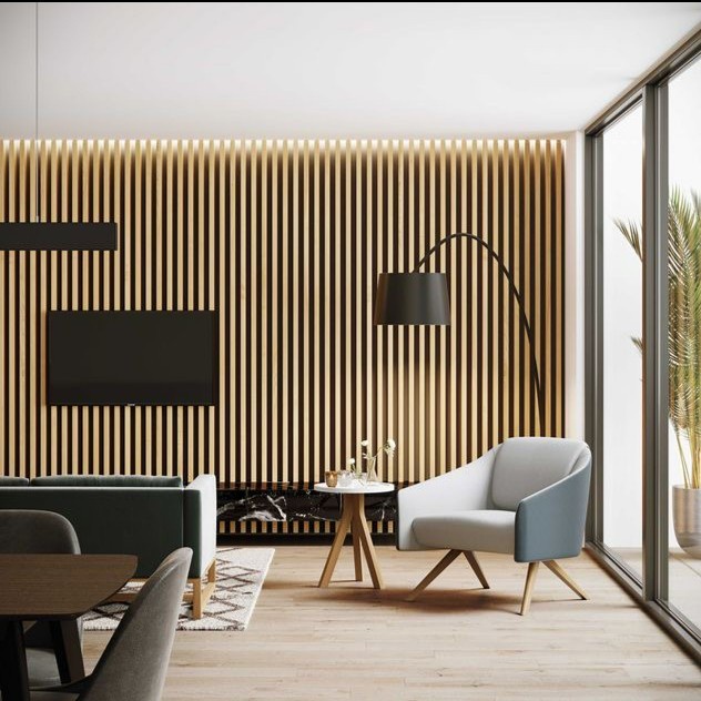 Jual WPC Wallpanel Woodpanel Wood Panel PVC Partisi Kayu | Shopee Indonesia