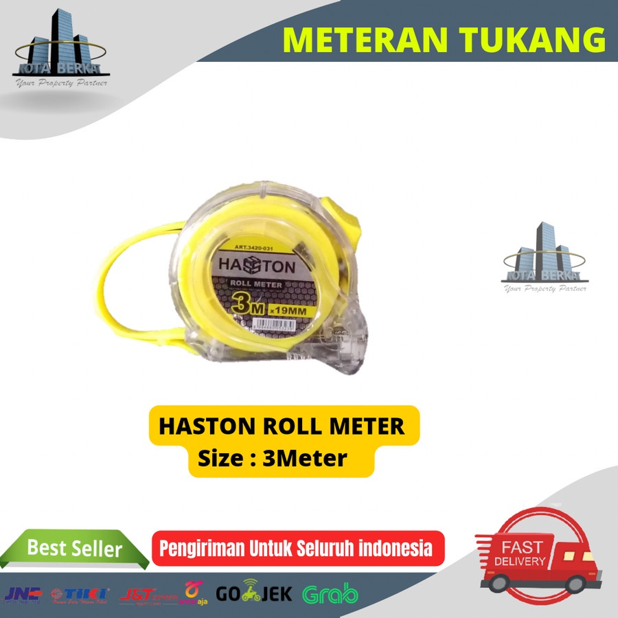 Jual METERAN TUKANG / HASTON ROLL METER | Shopee Indonesia