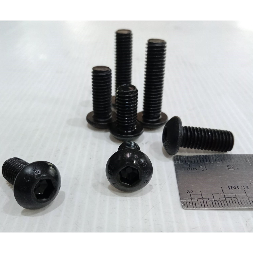 Jual BAUT L BUTTON M8 BAJA HITAM DRAT HALUS KUNCI L5 MURAH BERKUALITAS | Shopee Indonesia