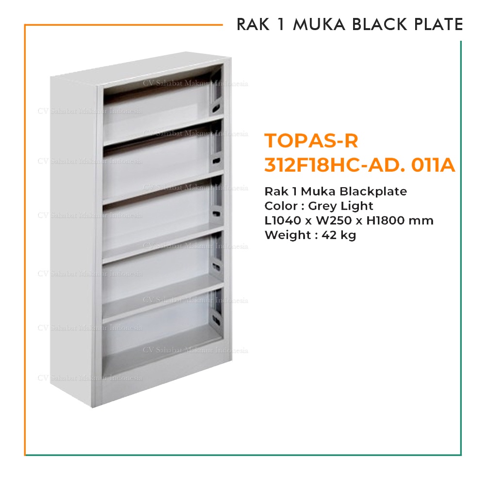 Jual Rak 1 Muka Backplate Rak Buku Perpustakaan Besi Filling Cabinet | Shopee Indonesia