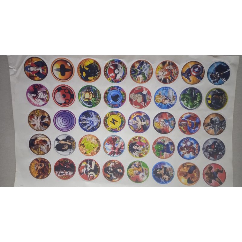 Jual TAZOS / TAJOS KARAKTER / MAINAN TAJOS / TAZOS BESI | Shopee Indonesia