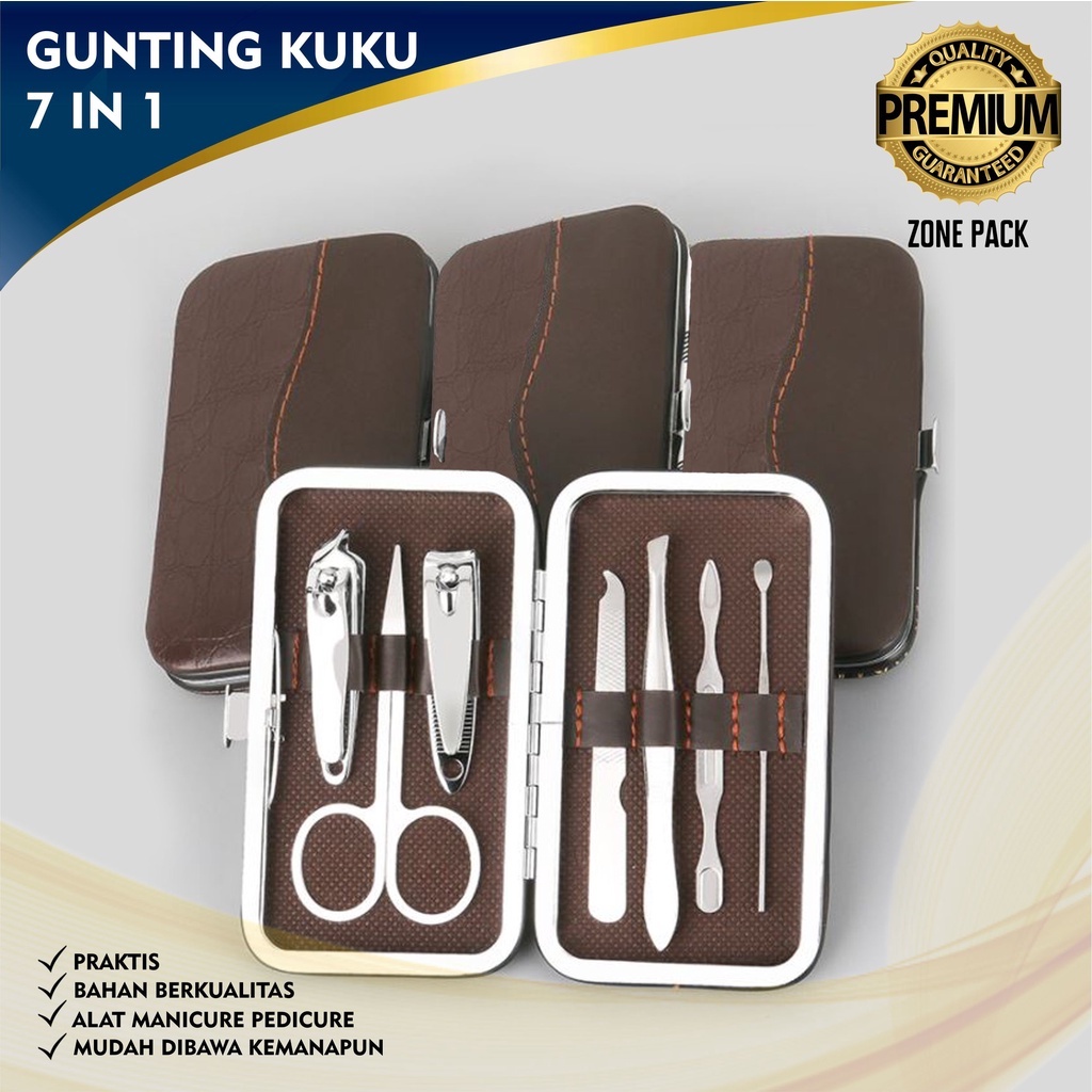 Jual Gunting Kuku 7 in 1 | Alat Menicure Set | Gunting Kuku Set Box ...