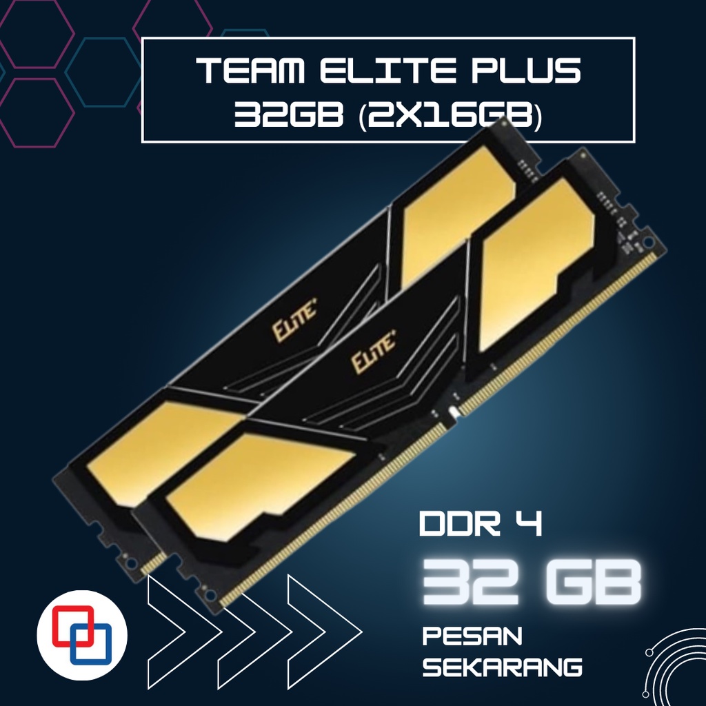 Jual Memory RAM TEAM Elite Plus 32GB (2x16GB) DDR4 3200Mhz | Shopee ...
