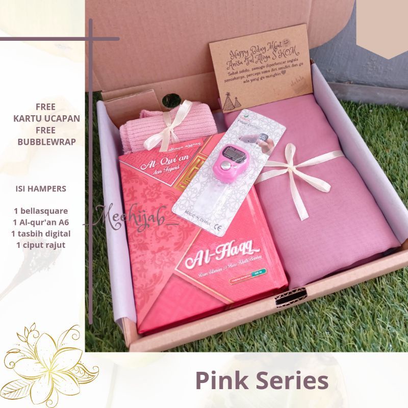 Jual aenkgift ~ Hampers Al Qur'an Dan Hijab' Bella Square Kado Cewek ...