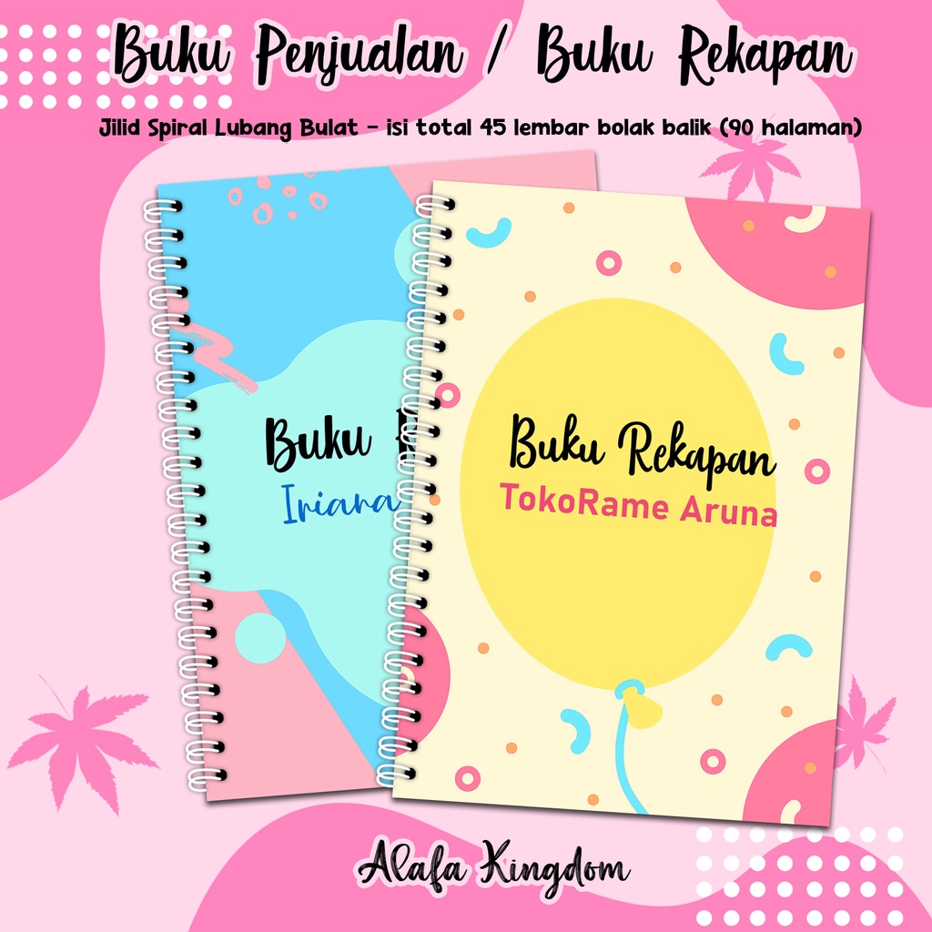 Jual Alafakingdom Buku Penjualan 009-010 Buku Rekapan / Buku Olshop ...