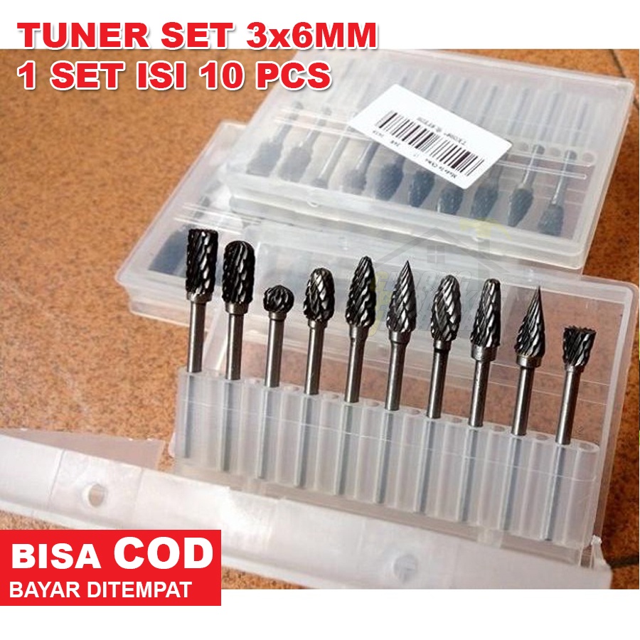 Jual Paket 10 Pcs Mata Tuner Porting Bor Cuner Tungsten Carbide / mata ...