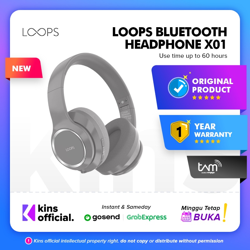 Jual Loops Bluetooth Headphone X01 | Shopee Indonesia