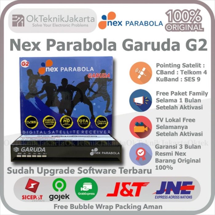 Jual Receiver Parabola Nex Parabola Garuda G2 Hybrid C Band Ku Band ...