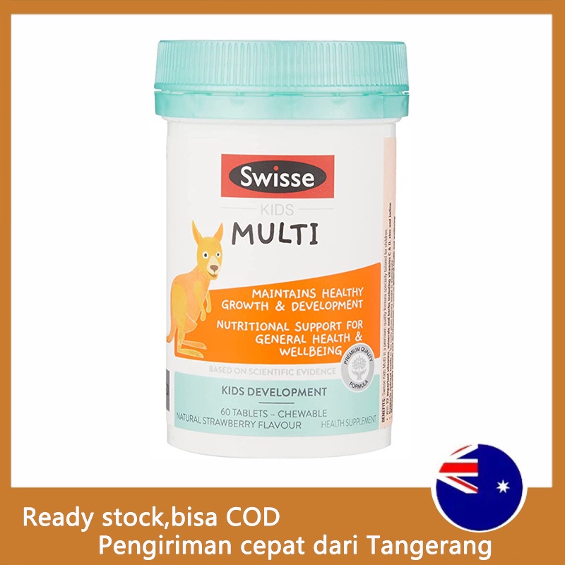 Jual Swisse Kids Multi 60 Tablets Multivitamin untuk Anak | Shopee ...