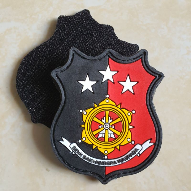 Jual patch rubber logo bareskrim / polri / polisi / police / tempelan ...