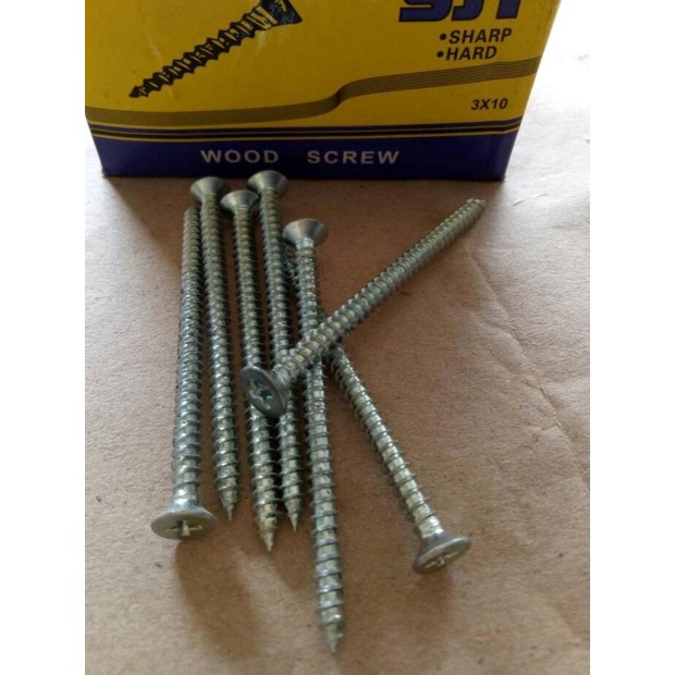 Jual sekrup kayu model tapping panjang 3 inci atau 7.5cm | Shopee Indonesia