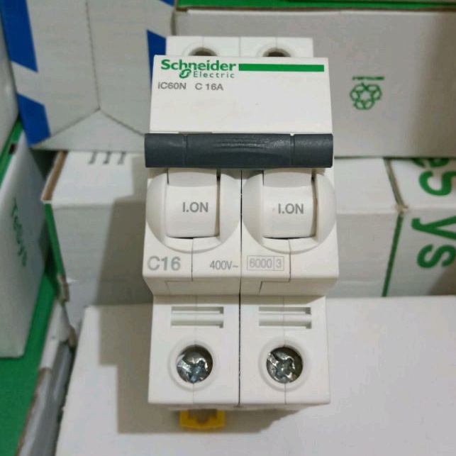 Jual MCB SCHNEIDER iC60N 2P 16A - SNI | Shopee Indonesia
