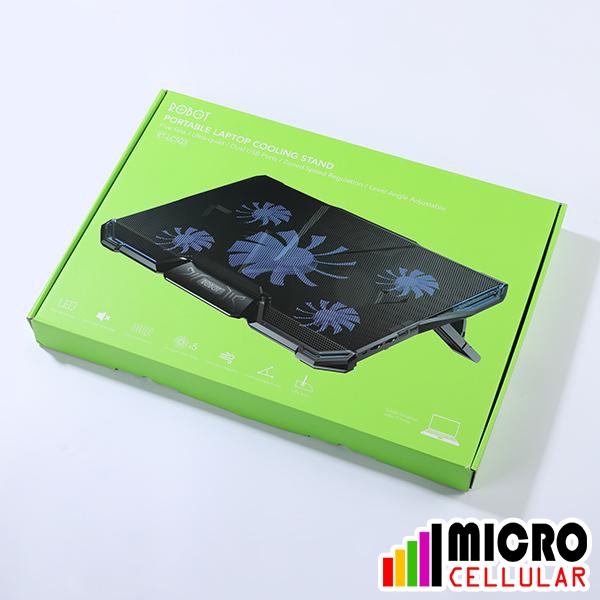 Jual Kipas Laptop ROBOT RT-LCS03 Portable 5 Fans Cooling ORIGINAL ...