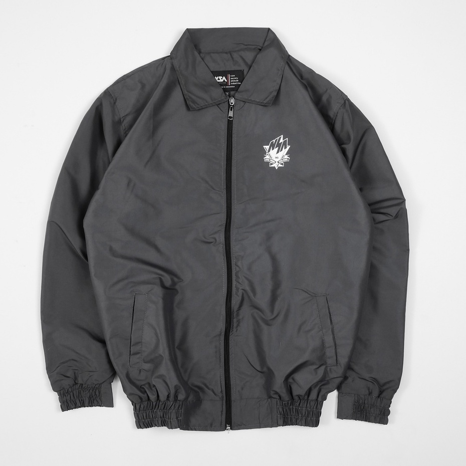 Jual Nsa Ind Tracksuit tracktop Jacket casual Slavik Grey | Shopee ...