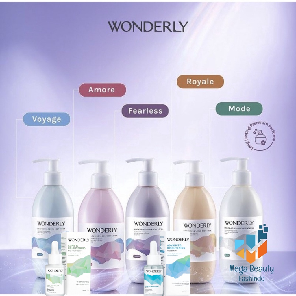 Jual Wonderly Brightening Serum Body Lotion | Advance | Acne Face Serum ...