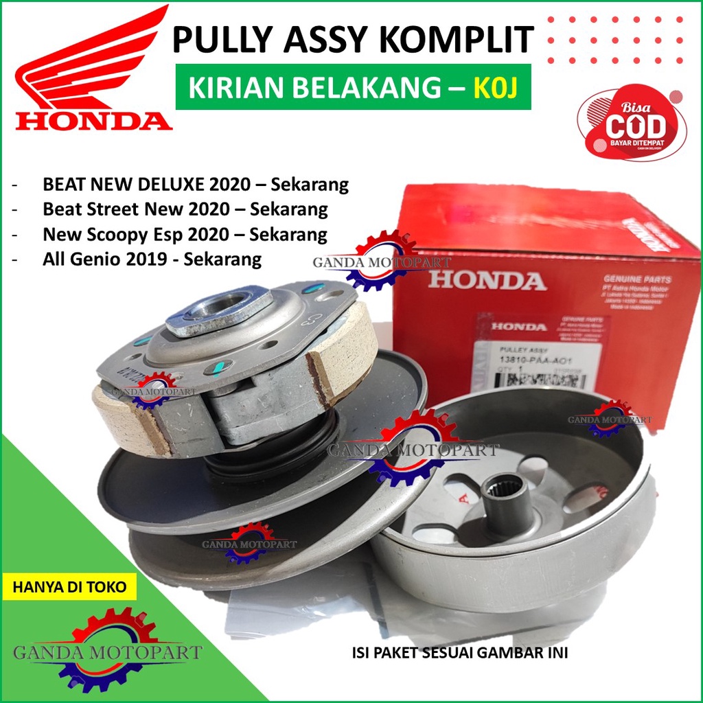 Jual PULLY PULLEY ASSY GENIO BEAT NEW DELUXE BEAT STREET LED NEW GENIO ...