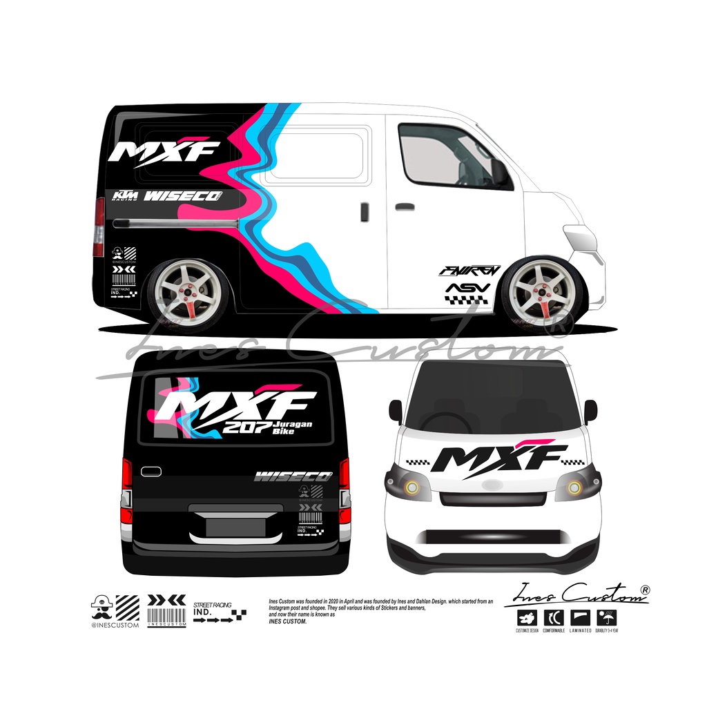Jual DECAL GRANDMAX BLINDVAN SIMPLE CONCEPT | Shopee Indonesia