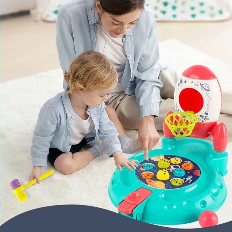 Jual [TSJ]MAINAN ANAK PUKUL TIKUS KOMBINASI MINI GAME BASKET ROCKET ...