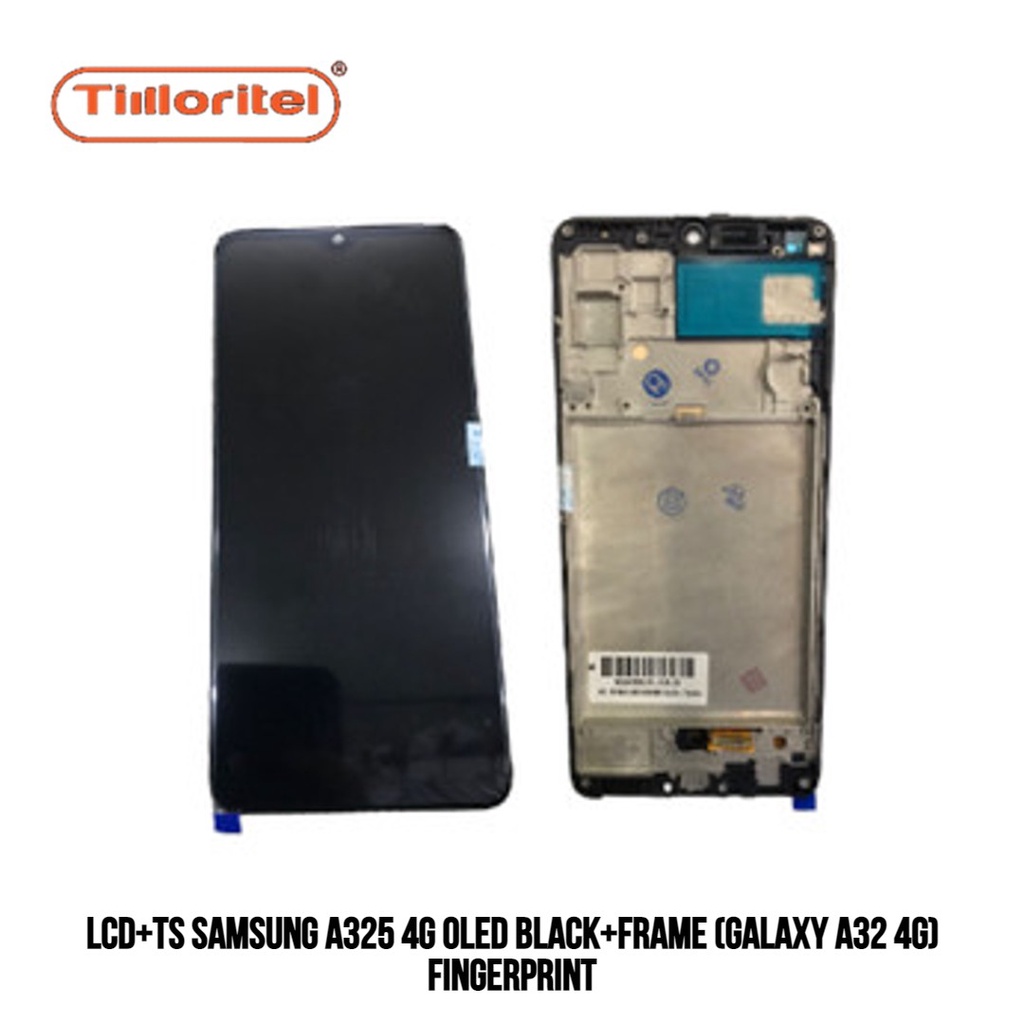Jual LCD+TS SAMSUNG A325 4G OLED BLACK+FRAME (GALAXY A32 4G) FINGERPRINT | Shopee Indonesia