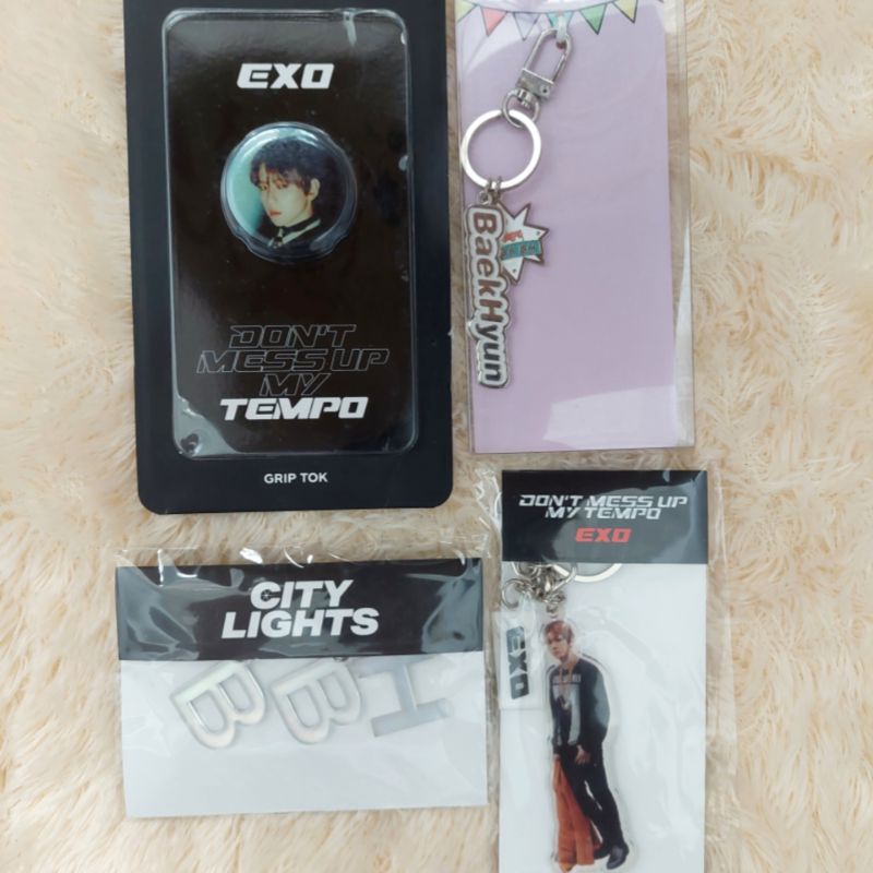 Jual EXO BAEKHYUN KEYRING BIRTHDAY TEMPO CITY LIGHTS GRIPTOK | Shopee ...