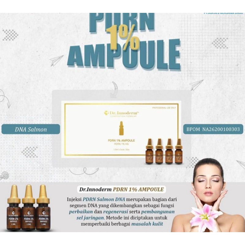 Jual dr. innoderm serum dna salmon pdrn 3% dermapen dermaroller facial ...