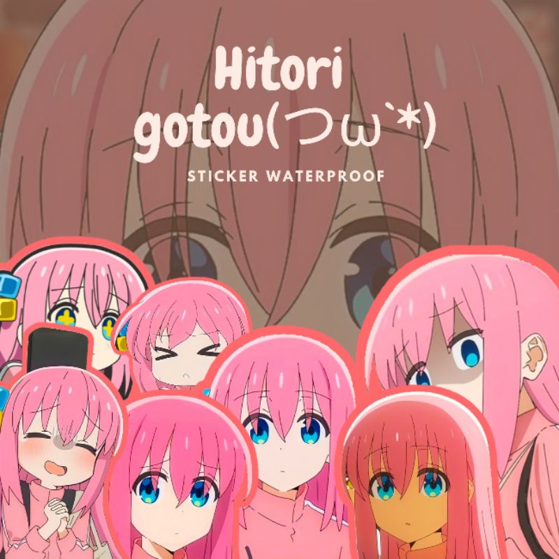 Jual STICKER ANIME HITORI GOTOU BOCCHI THE ROCK! (WATERPROOF) | Shopee ...