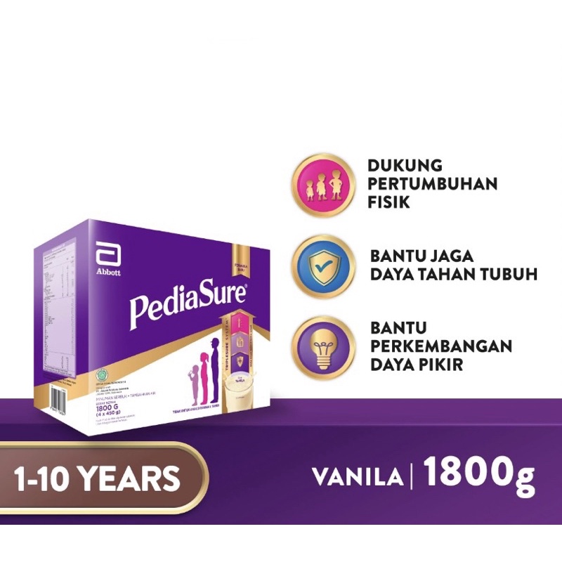 Jual Pediasure Triplesure Vanila 1.8kg / 1800gr | Shopee Indonesia