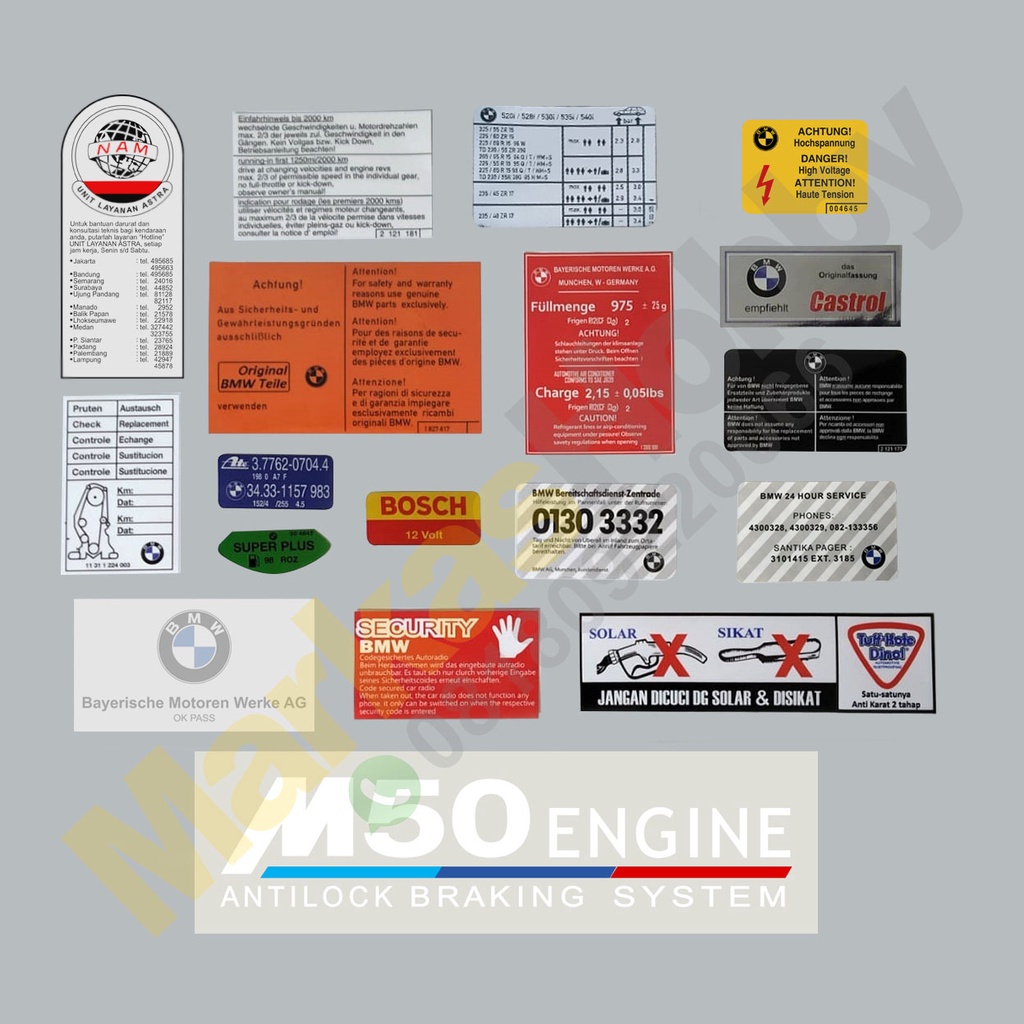 Jual Sticker BMW E34 Set | Shopee Indonesia