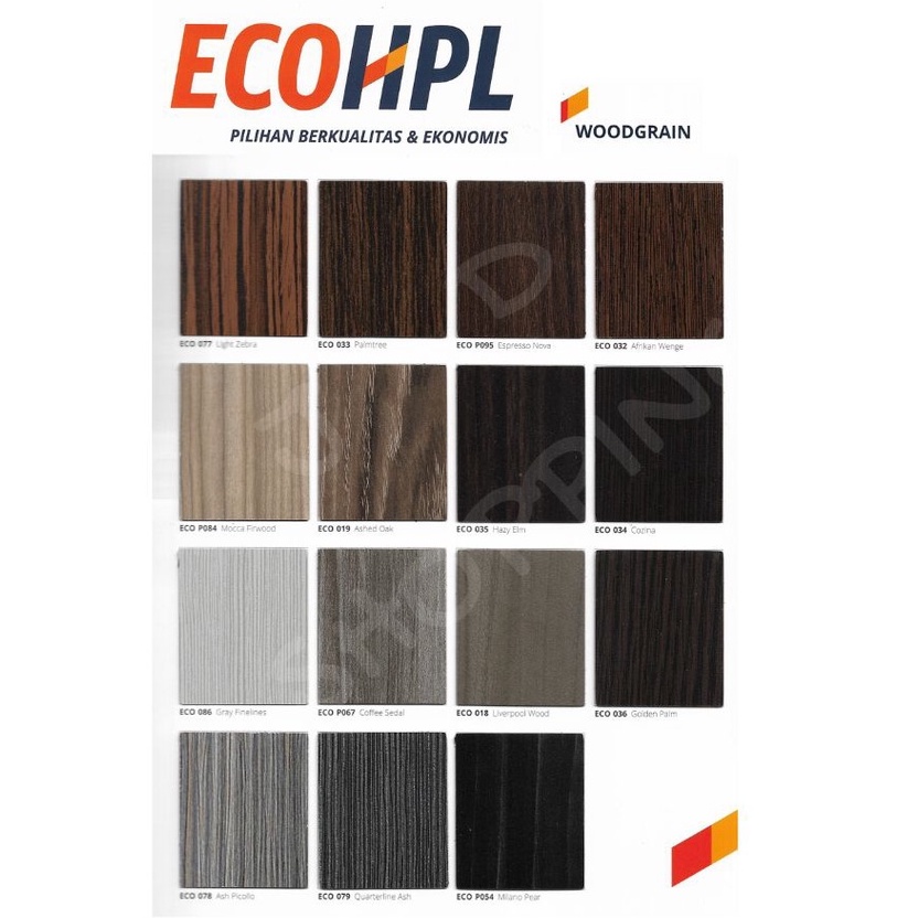 Jual (LUAR KOTA WAJIB PALLET KAYU) HPL ECO 019/035/034/086/078/P095/084 ...