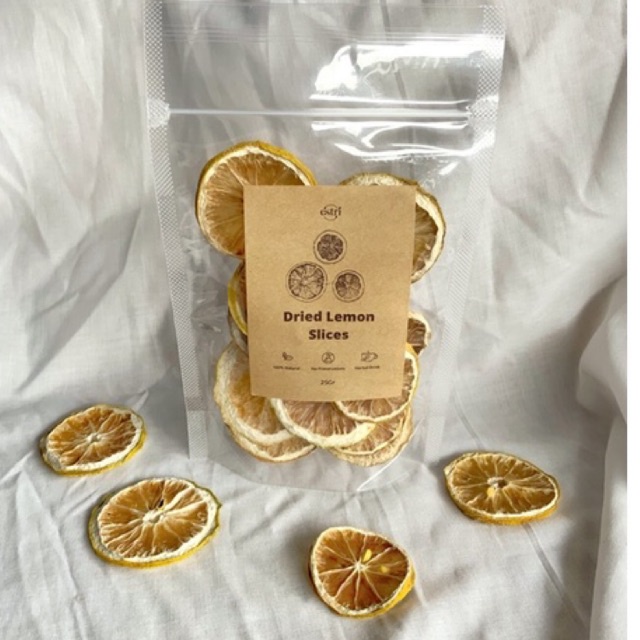 Jual Dried Lemon Slices / Lemon Kering 25gr (Bulk) | Shopee Indonesia