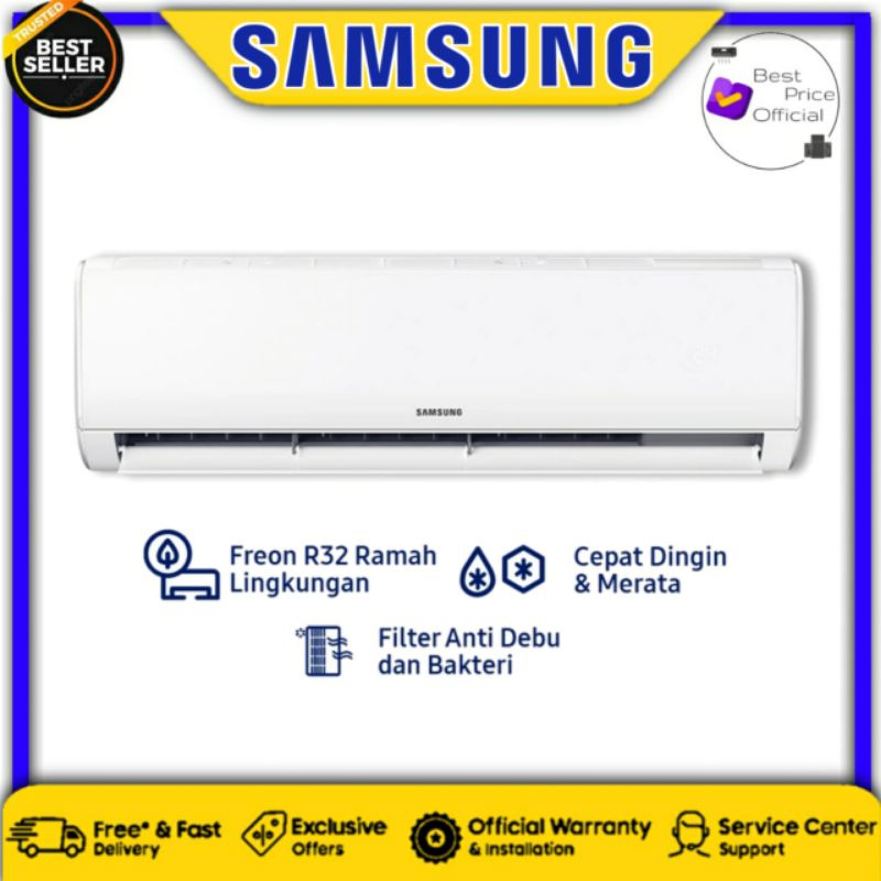 Jual SAMSUNG AR18TGHQASINSE Ac 2 Pk Standard R32 Wall Mount Free Pasang | Shopee Indonesia