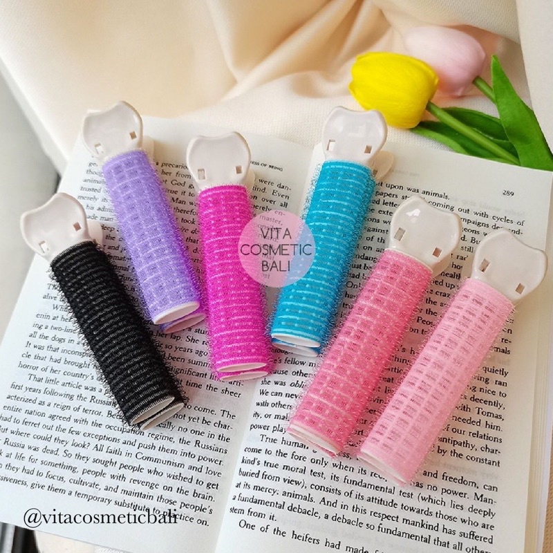 Jual Roll Rambut Jepit Korea Velcro Hair Gulung Jepitan Clip Volumizing ...