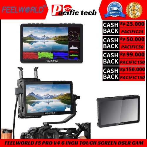 Jual Feelworld F5 Pro V4 6 Inch Touch Screen DSLR Camera Field Monitor ...