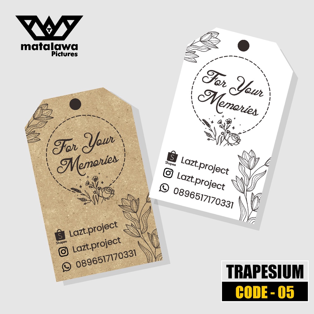 Jual Hang / souvenir tag custom edisi vintage ( murah / samson / craft ...