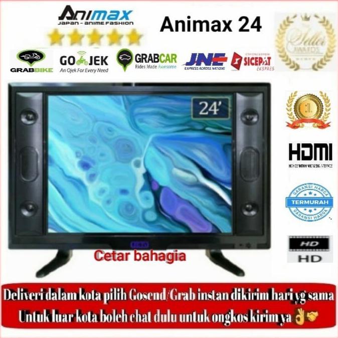 Jual TERBAIK LED TV ANIMAX 24inch USB VGA Garansi Resmi | Shopee Indonesia