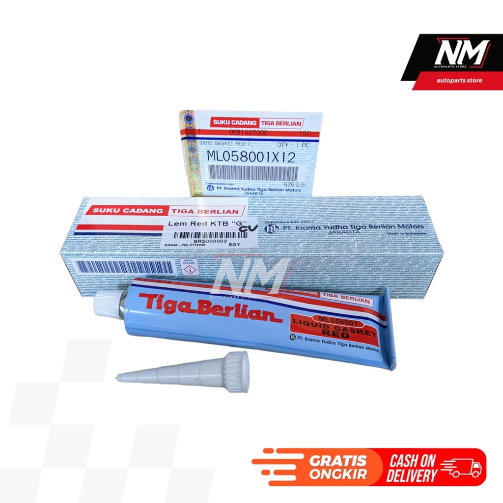 Jual Lem Auto Sealer KTB Tiga Berlian Mitsubishi Merah Gasket Sealant ...