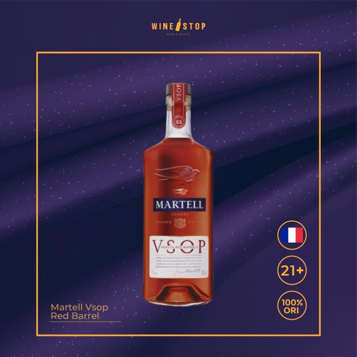 Jual Martell Vsop Red Barrel Cognac 700ml | Shopee Indonesia