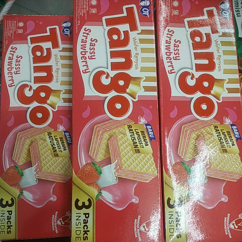 Jual Tango Wafer Renyah 163 gr ( 3 Packs Inside ) | Shopee Indonesia