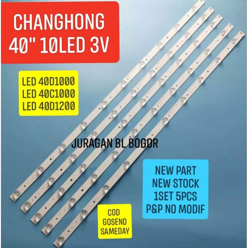 Jual LAMPU LED BL BACKLIGHT TV CHANGHONG LED40D1000 40D1000 40D1200 ...