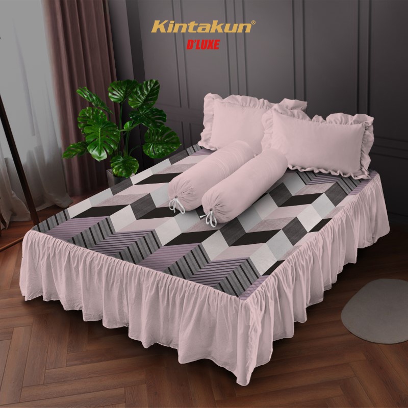 Jual Kintakun Sprei Rumbai 160 Queen Minimalis Dluxe Nirmana Microfiber ...