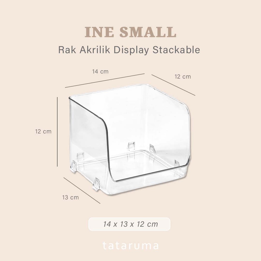 Jual TATARUMA Ine - Rak Akrilik Display Stackable Tumpuk Serbaguna ...