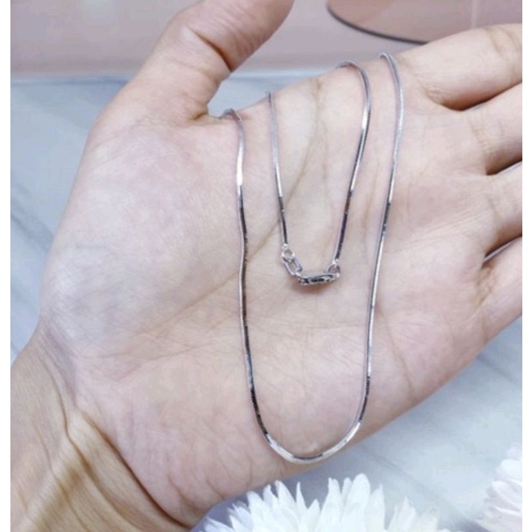 Jual Kalung Rantai Flexy Mas Putih (750/17k) | Shopee Indonesia
